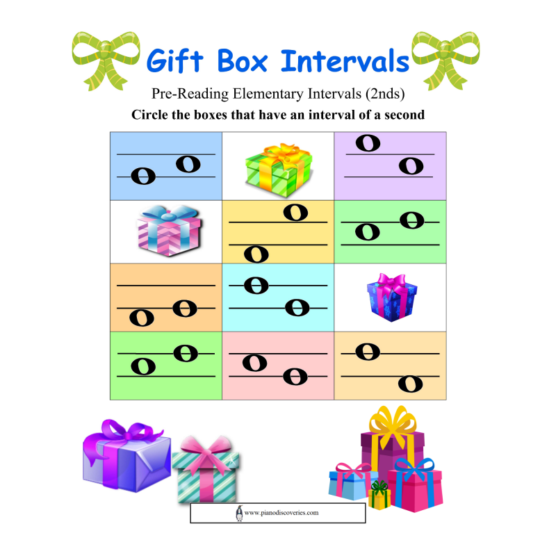 Gift Box Pre-Reading Intervals 2nds