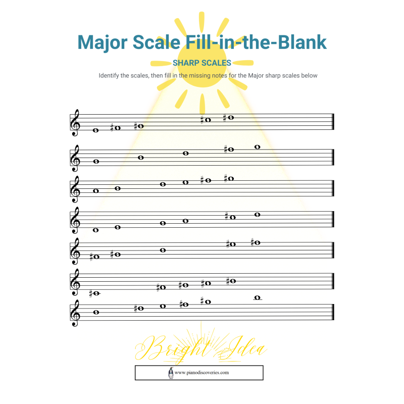 Major Scales Fill-in-the-Blank