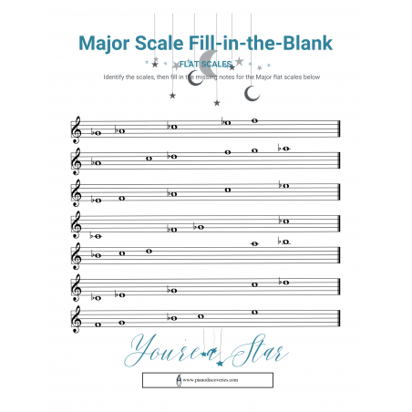 Major Scales Fill-in-the-Blank