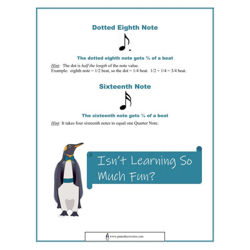 Note Values Visual Aid